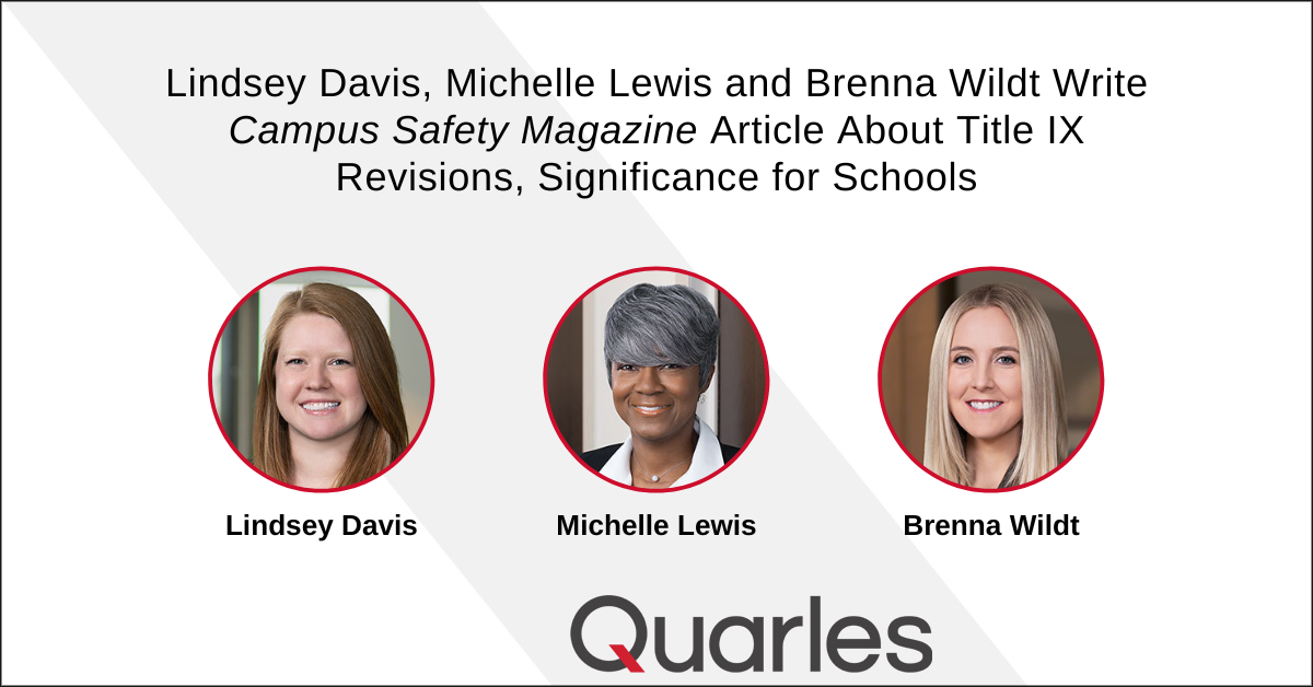 Lindsey Davis, Michelle Lewis and Brenna Wildt Write Campus Safety ...