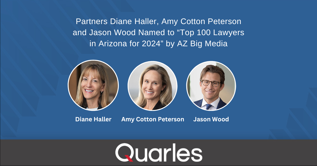 Partners Diane Haller, Amy Cotton Peterson and Jason Wood Named to “Top ...