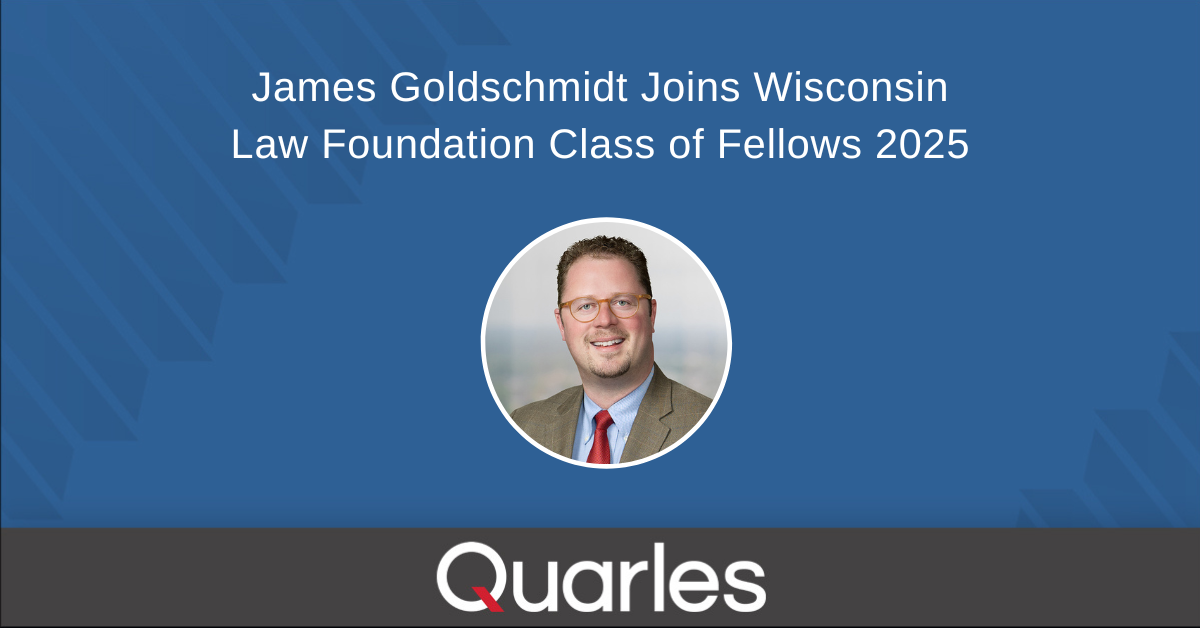 James Goldschmidt Joins Wisconsin Law Foundation Class of Fellows 2025 ...